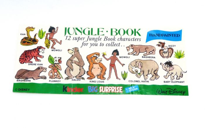 Beipackzettel vom Dschungelbuch aus England (Jungle Book) - Ü-Ei online ...