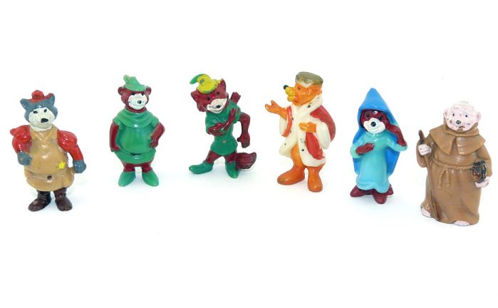 Figuren Set von Robin Hood mit Bruder Tuck. Alle 6 Figuren der Serie ...