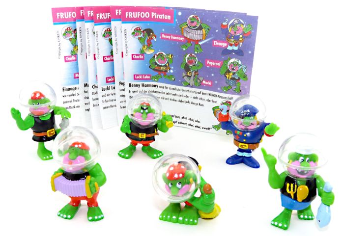 Frufoo Piraten Figuren Set mit allen Zetteln [Firma Onken] - Ü-Ei ...