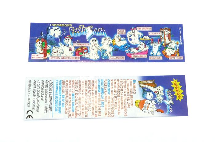 EU Beipackzettel der FANTASMINI von 1995 - Ü-Ei online Shop auf Eierlei ...