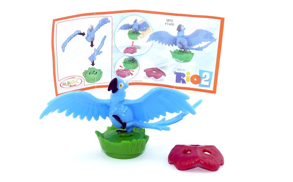 Figuren zum Film Rio 2 aus dem Überraschungsei von Ferrero Vogel - Ü-Ei ...