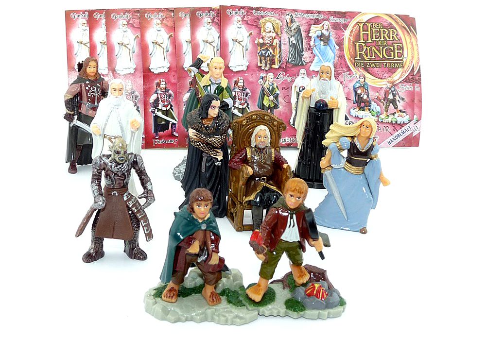 Herr der Ringe Figuren aus dem Kinder Überraschungsei. Frodo Sam ...