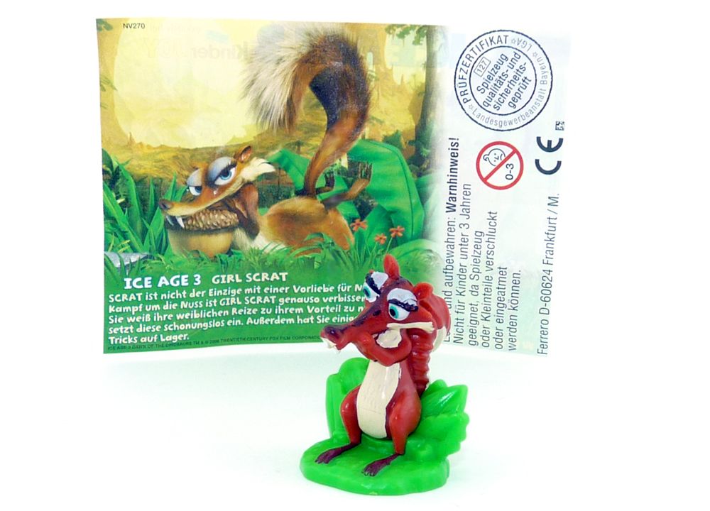 Scrat Girl von ICE AGE 3 mit deutschen Beipackzettel - Ü-Ei online Shop ...