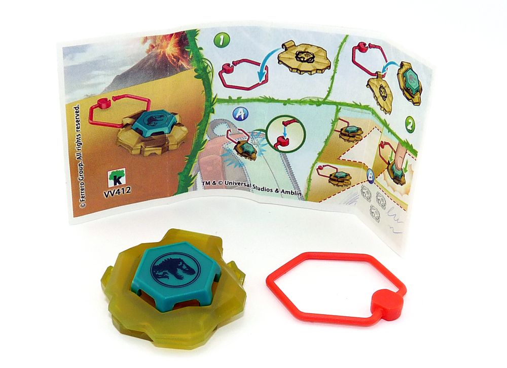 Jurassic World Spielzeug 2021 Kinder Joy. Keychain mit Beipackzettel VV412 - Ü-Ei online Shop ...