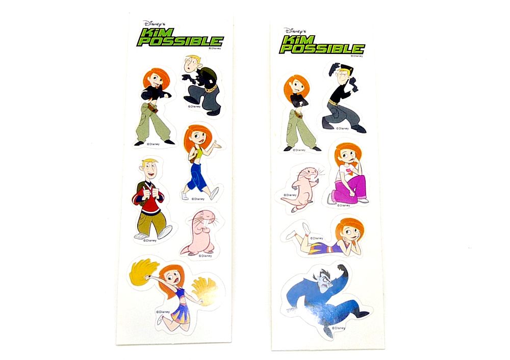 Diesneys KIM POSSIBLE Aufkleber - Sticker. Insgesamt 12 kleine ...
