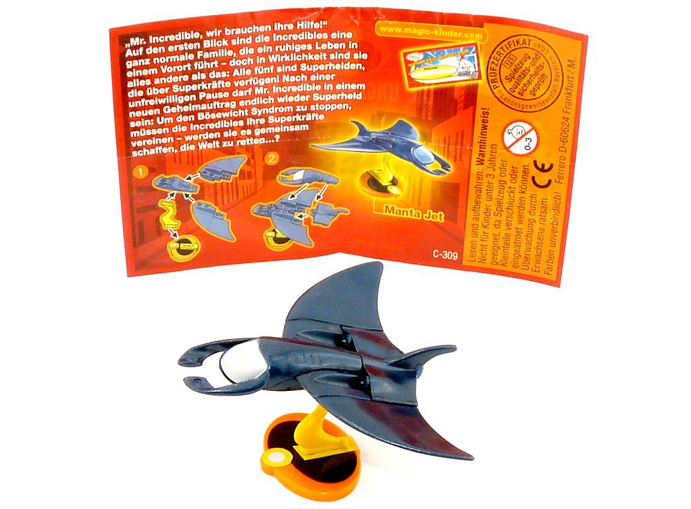 Manta Jet mit Beipackzettel (Die Unglaublichen) - Ü-Ei online Shop auf ...