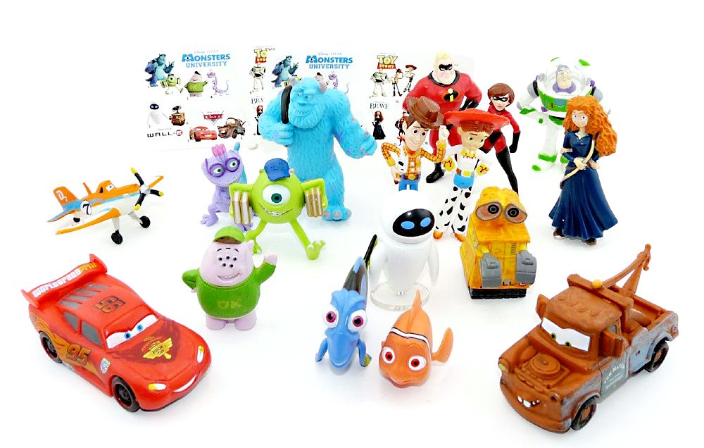 17 schöne Walt Disney Pixar Figuren und ein Beipackzettel - Ü-Ei online ...