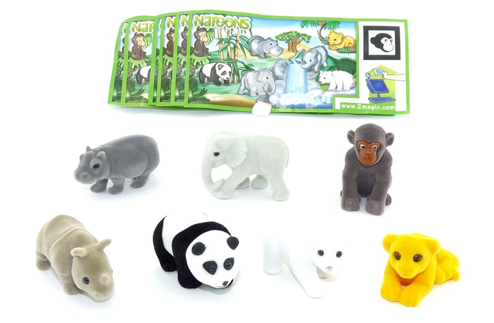 Komplettsatz Natoons Tierkinder OVP mit 7 Beipackzettel - Ü-Ei online ...