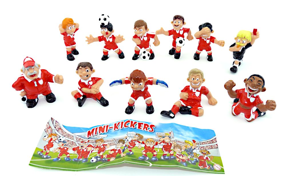 Die MINI - KICKERS. 12er Figuren Set mit einem Beipackzettel - Ü-Ei ...