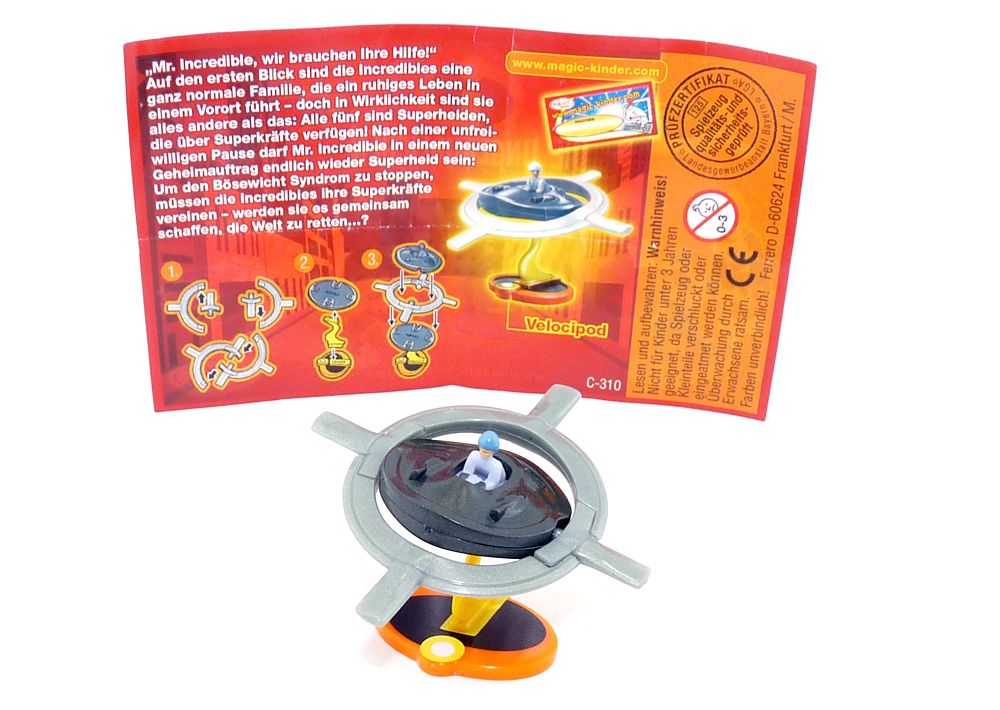 Velocipod mit Beipackzettel (Die Unglaublichen) - Ü-Ei online Shop auf ...