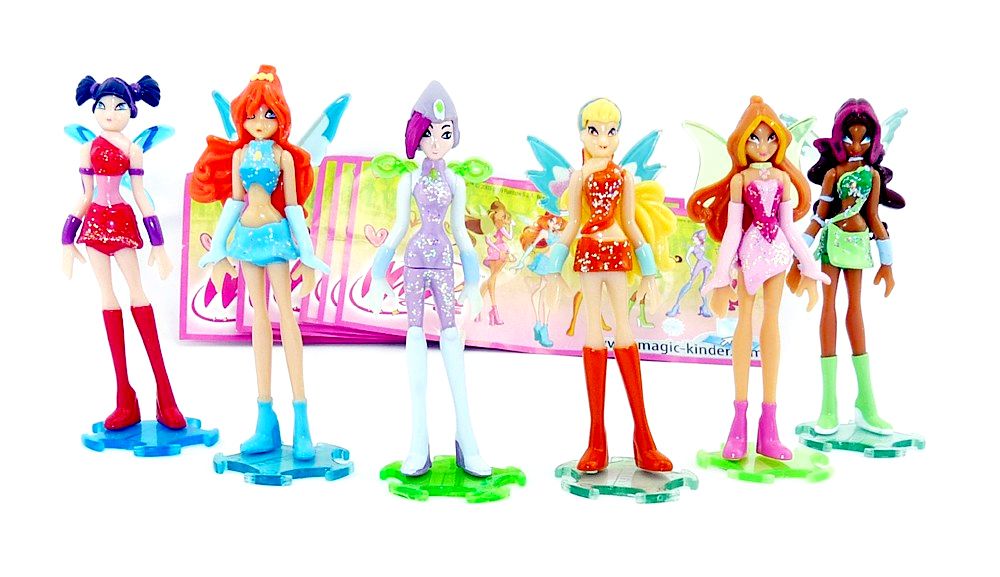 8 WinX Club Figuren mit allen Beipackzettel (Sätze Europa) Figuren aus ...