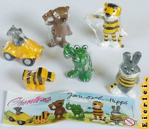 Alle 6 Janosch - Tigerente Figuren von der Firma Meistermarken - Ü-Ei ...