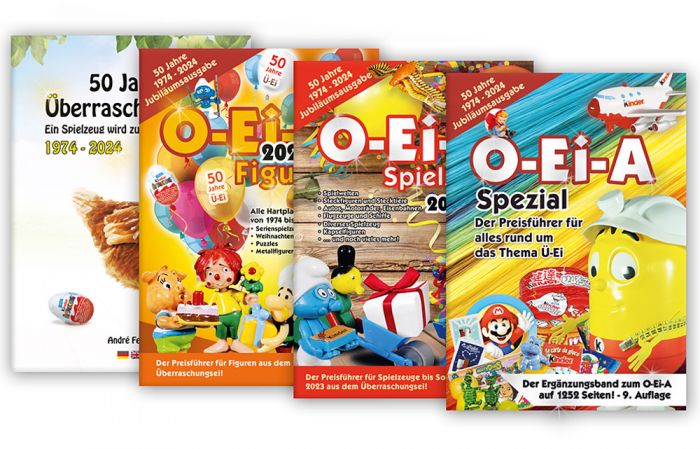 Das O-Ei-A 3er Bundle 2024-25 + Buch "50 Jahre Ü-Ei" JUBILÄUMSAUSGABE ...